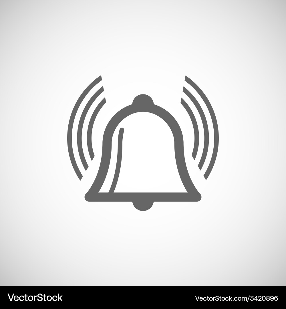 Bell icon Royalty Free Vector Image - VectorStock