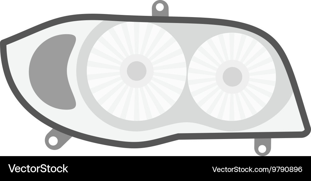 Car headlight Royalty Free Vector Image - VectorStock