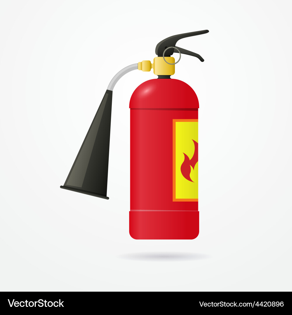 Realistic Fire Extinguisher Royalty Free Vector Image