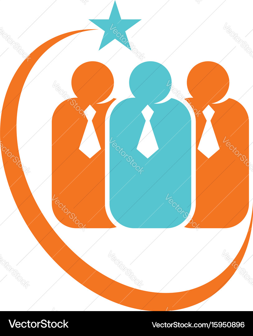 Synergy teamwork success Royalty Free Vector Image