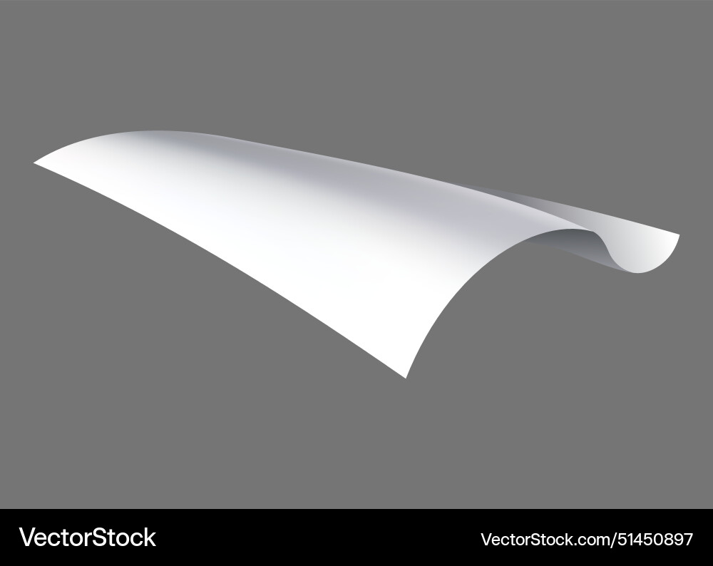 Flying paper page icon falling documents sheet Vector Image