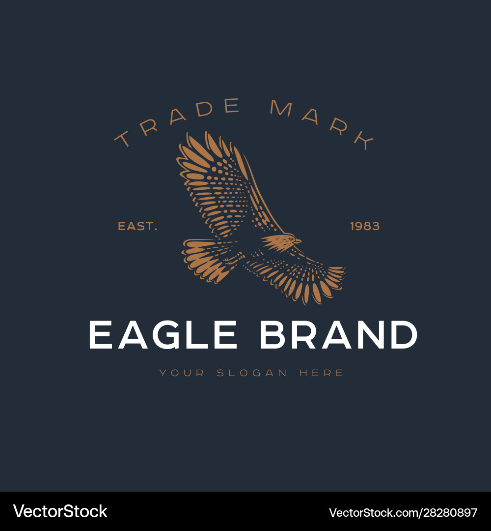 Logotype eagle Royalty Free Vector Image - VectorStock