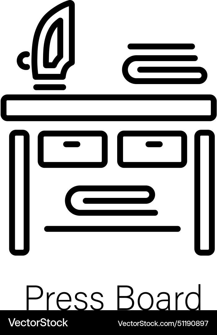 Press board Royalty Free Vector Image - VectorStock