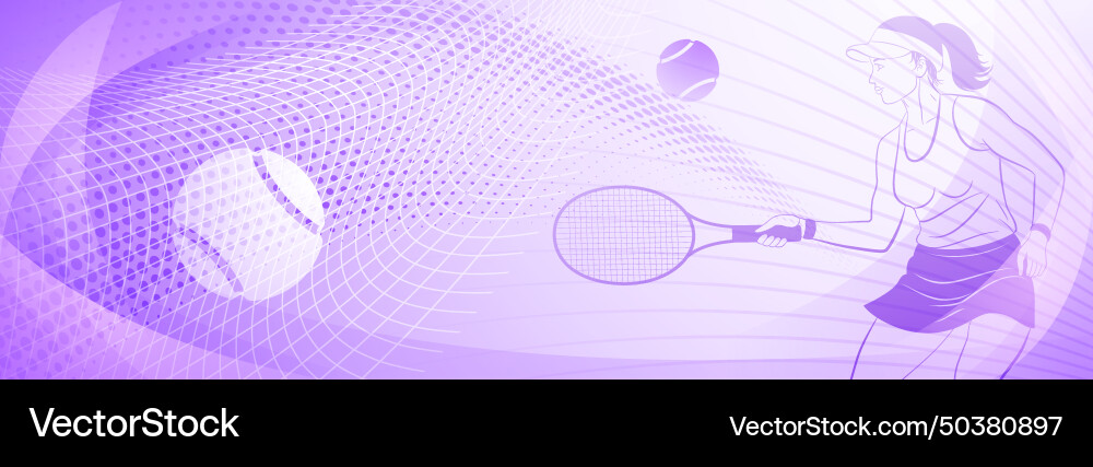 Tennis themed background Royalty Free Vector Image