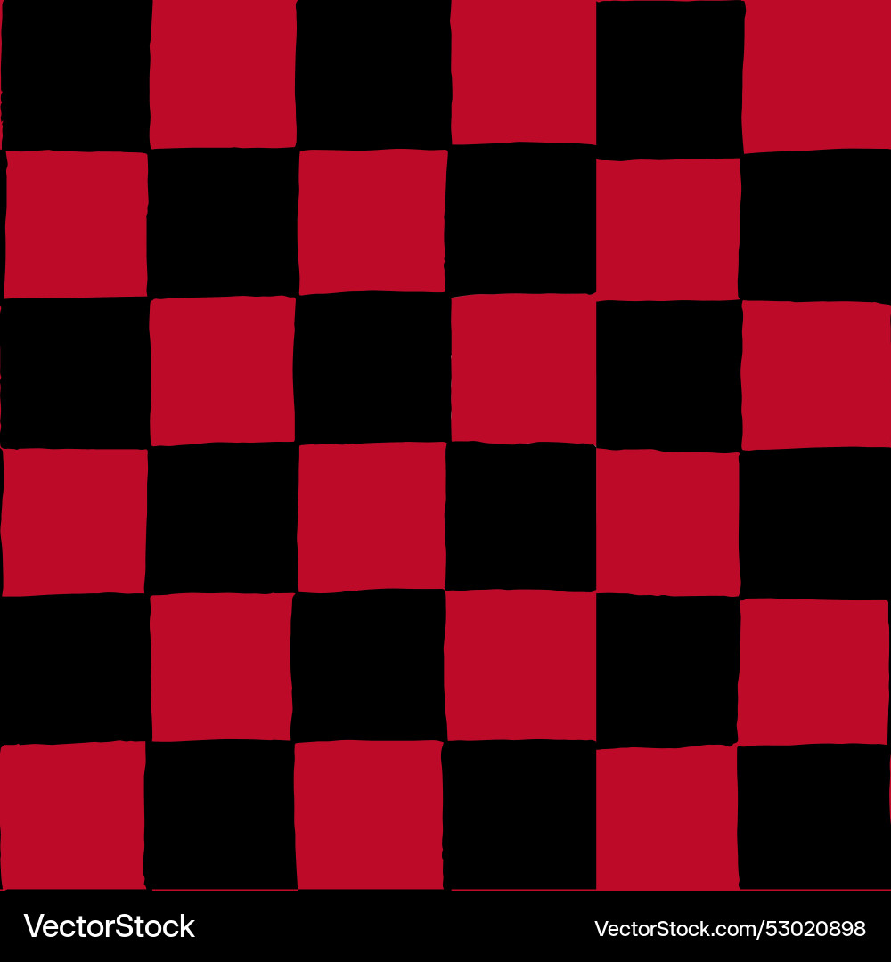 Black and red checkerboard seamless repeat Vector Image