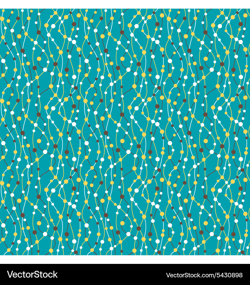 Bright Wave Pattern - Teal & Gold Royalty Free Vector