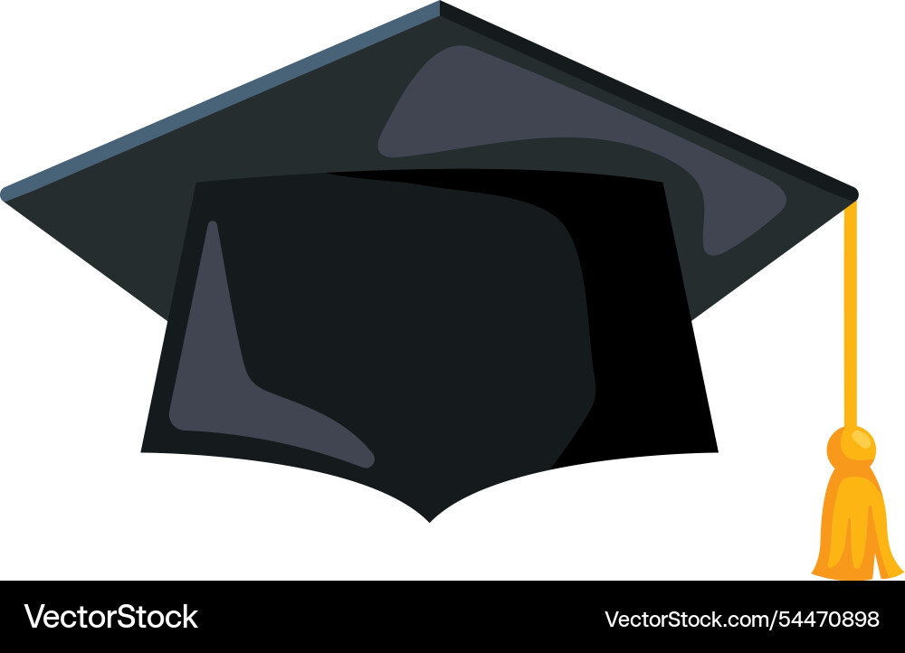 Graduation cap icon Royalty Free Vector Image - VectorStock