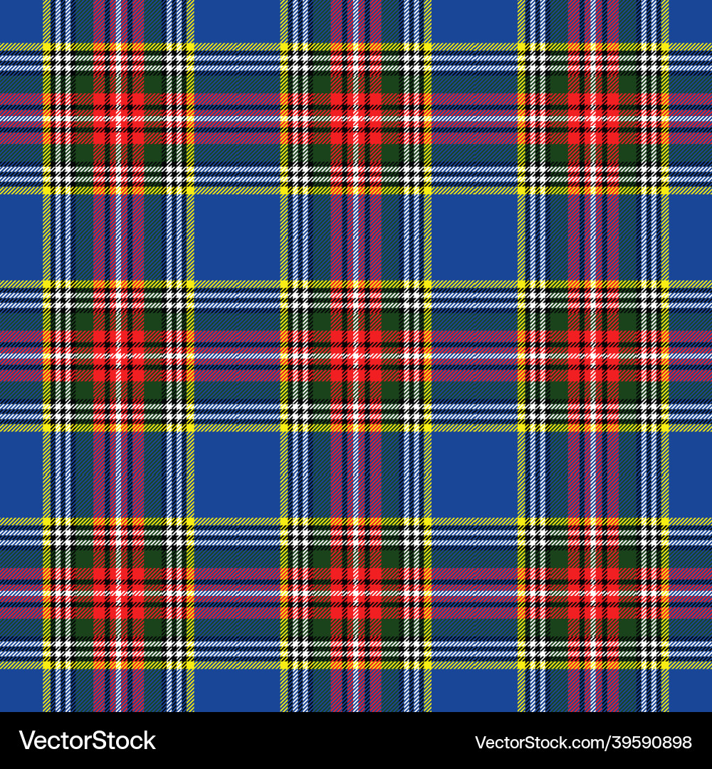 Macbeth modern tartan plaid scottish pattern Vector Image