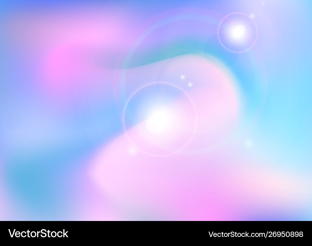Sun light and clounds soft pastel color Royalty Free Vector