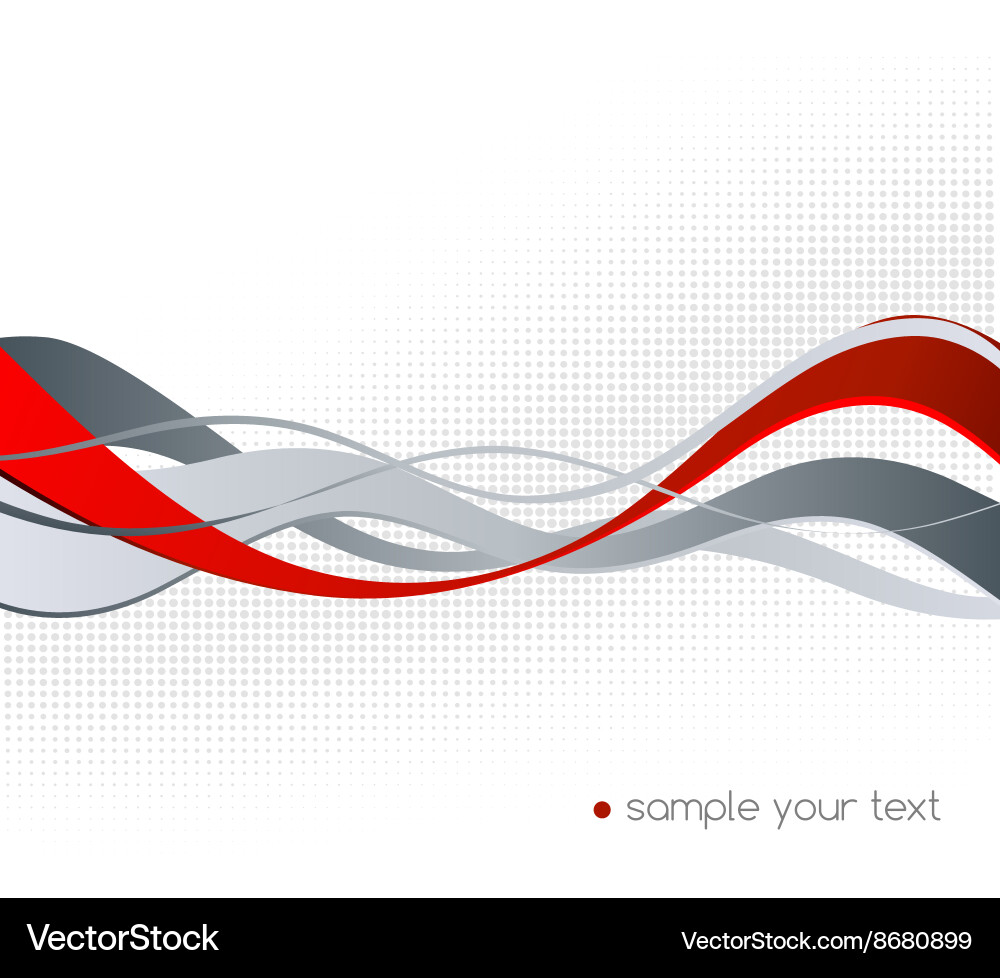 Abstract color wave design element Royalty Free Vector Image