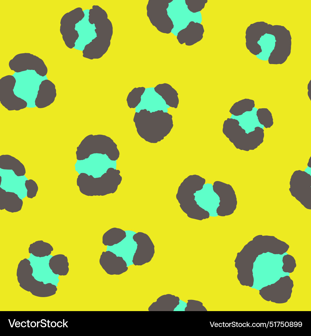 Abstract modern leopard seamless pattern animals Vector Image