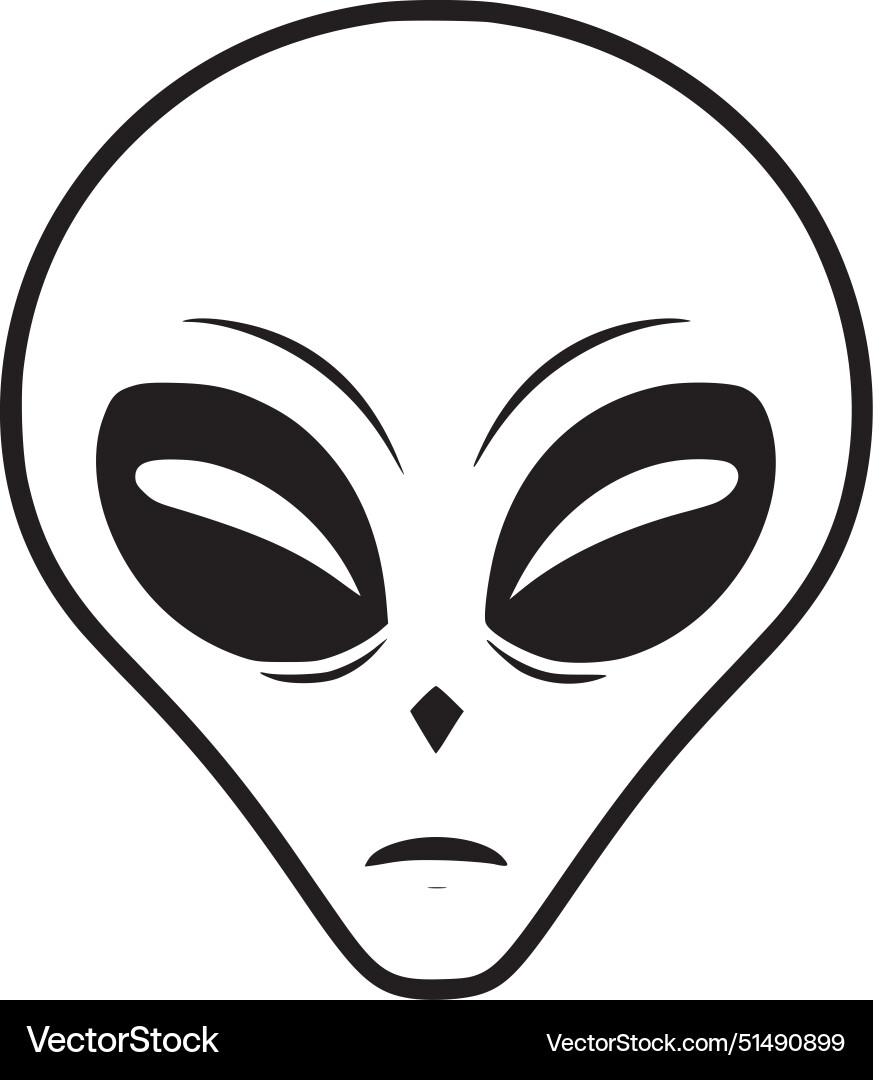 Alien - high quality logo ideal for t-shirt Vector Image