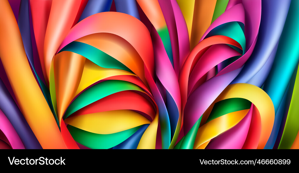 Background of ribbons Royalty Free Vector Image