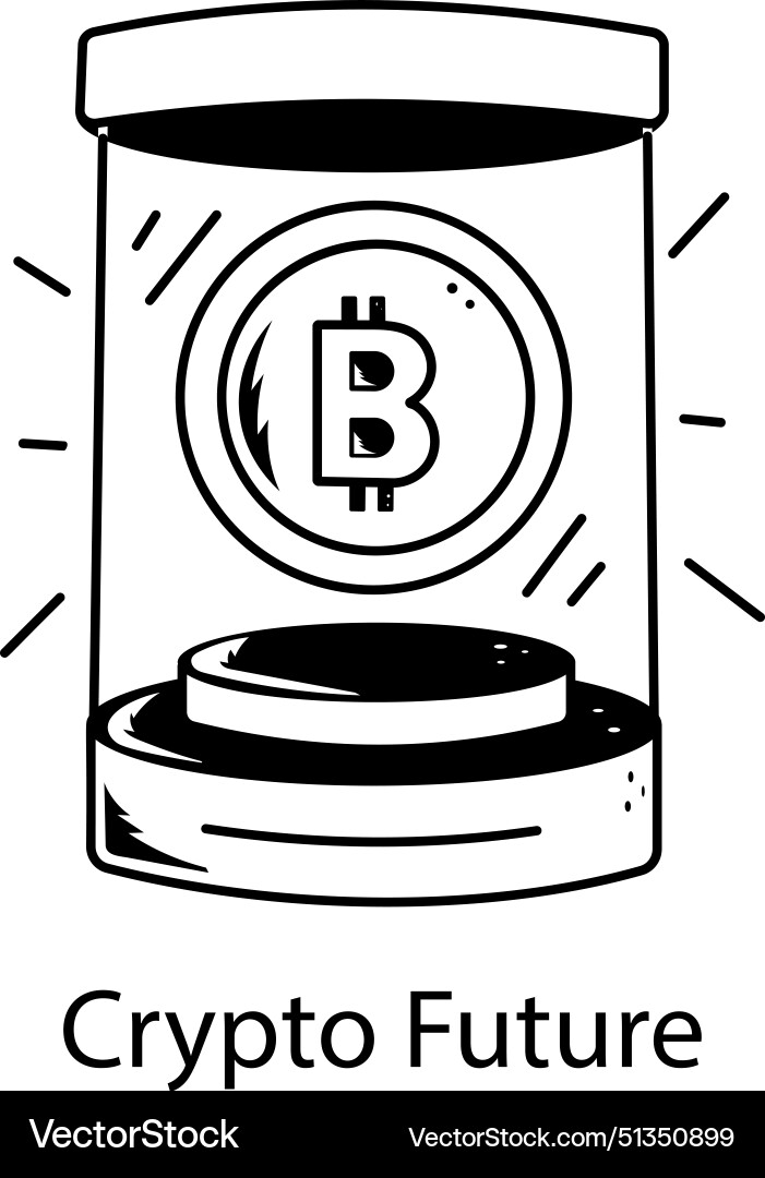 Crypto future Royalty Free Vector Image - VectorStock