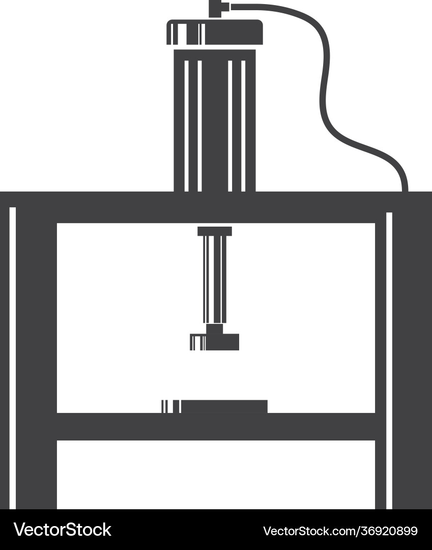 Press machine icon design Royalty Free Vector Image