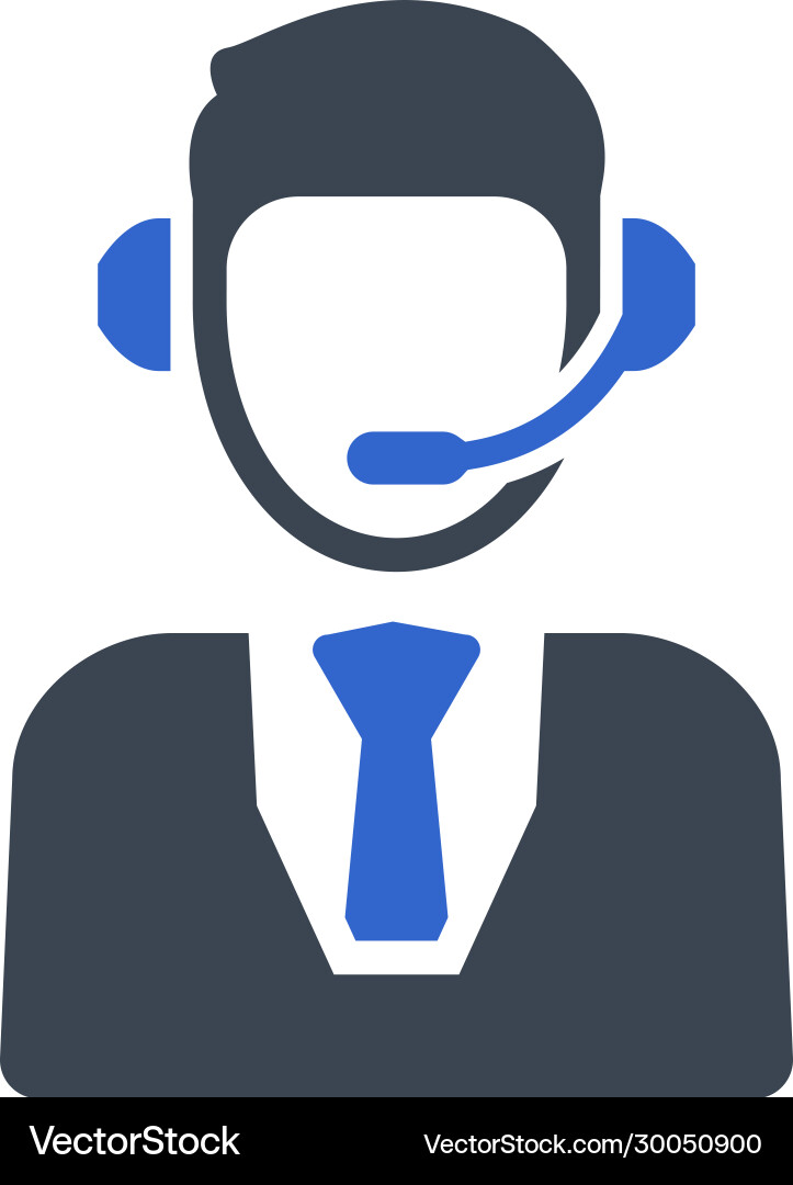 Call center icon Royalty Free Vector Image - VectorStock