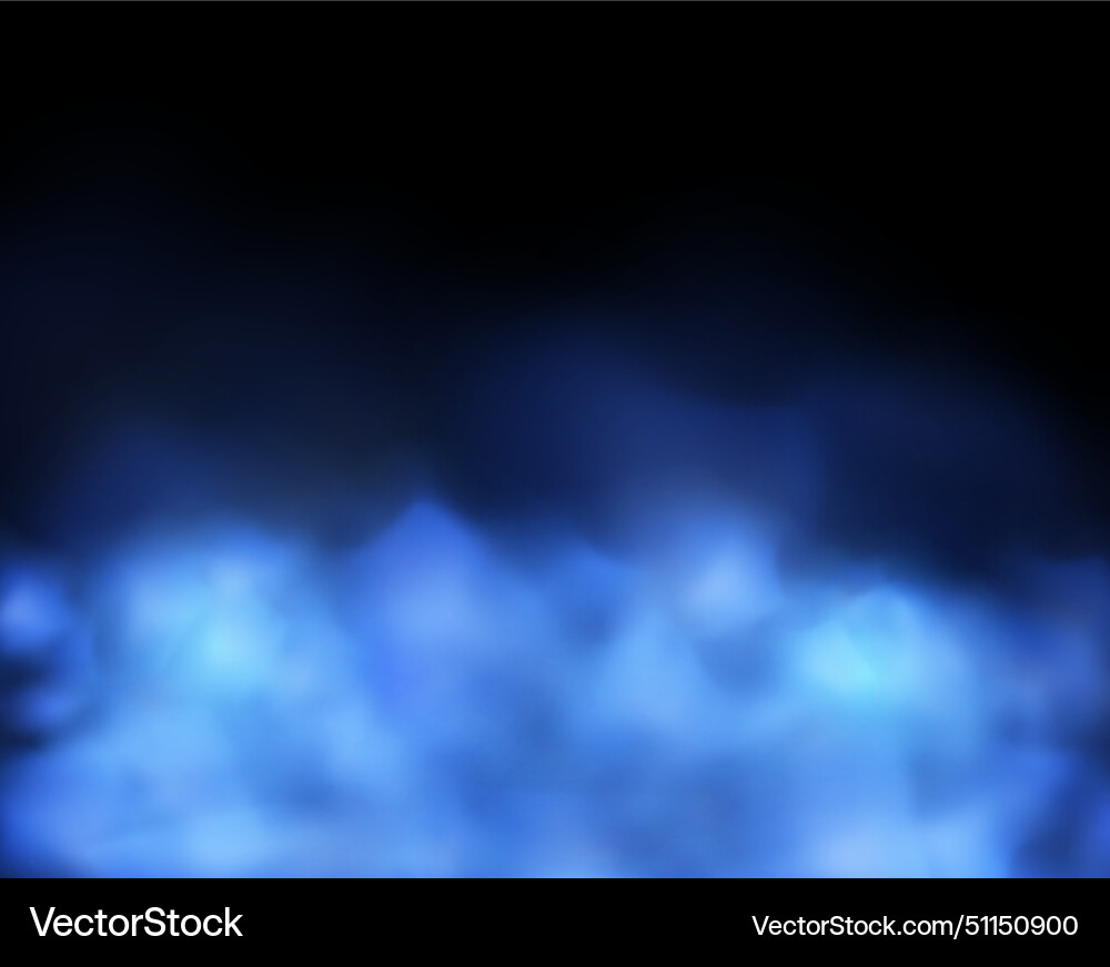 Magic smoke or blue fog cloud Royalty Free Vector Image