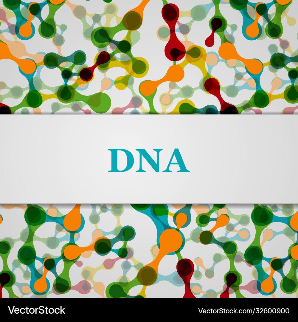 Molecular Biology Background – Free Vector | VectorStock