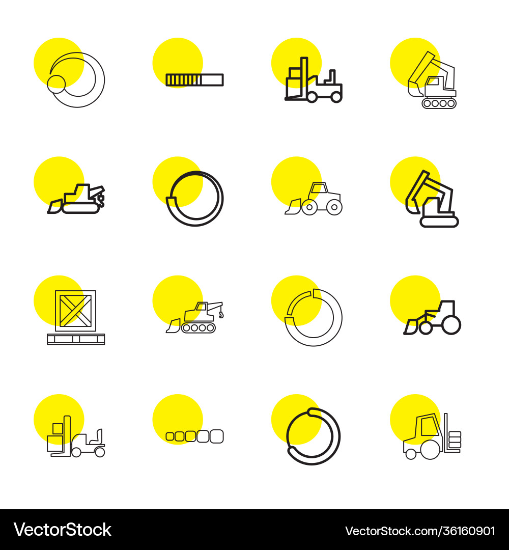 16 loader icons Royalty Free Vector Image - VectorStock