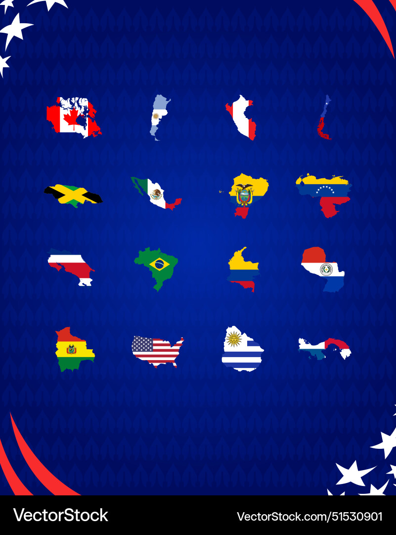 Copa-america4 Royalty Free Vector Image - VectorStock