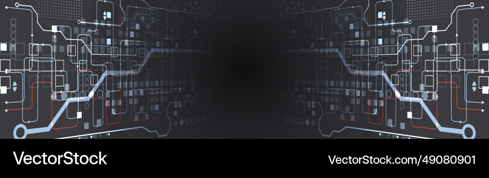 Hi-tech digital technology and engineering Vector Image