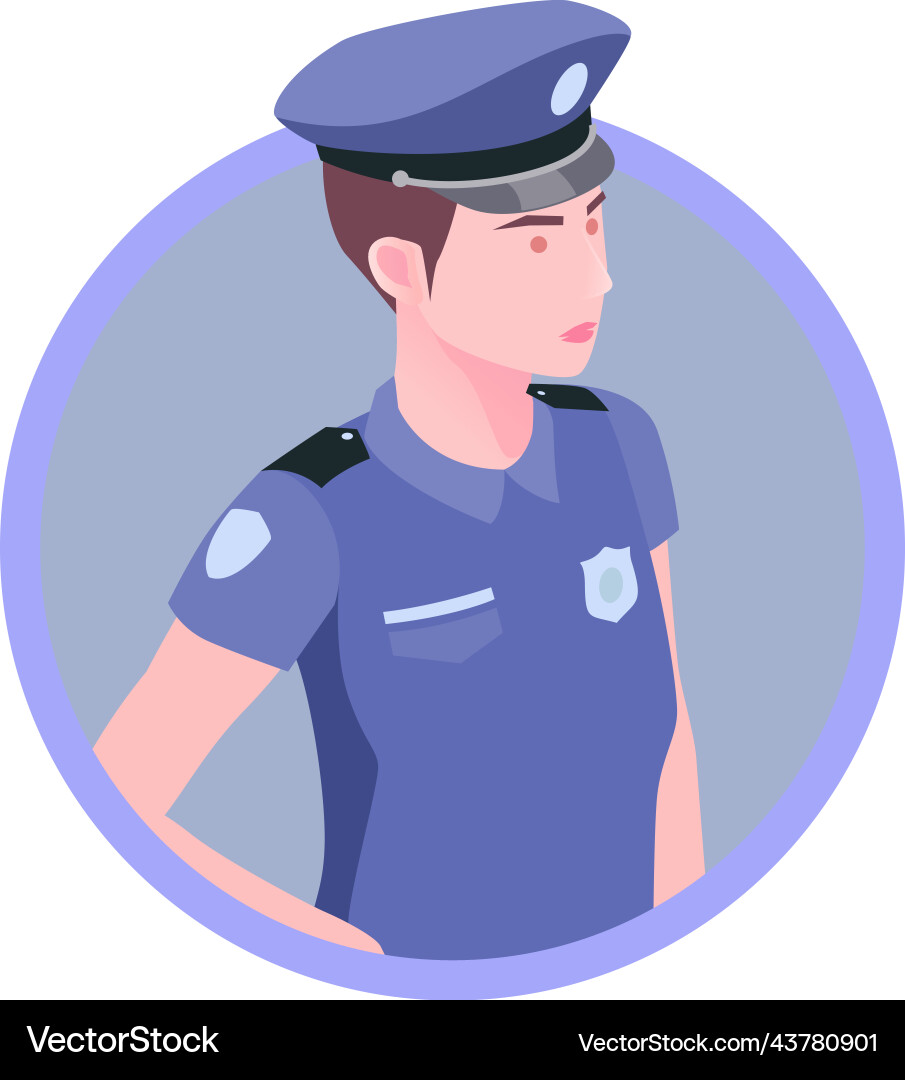 Police officer icon Royalty Free Vector Image - VectorStock