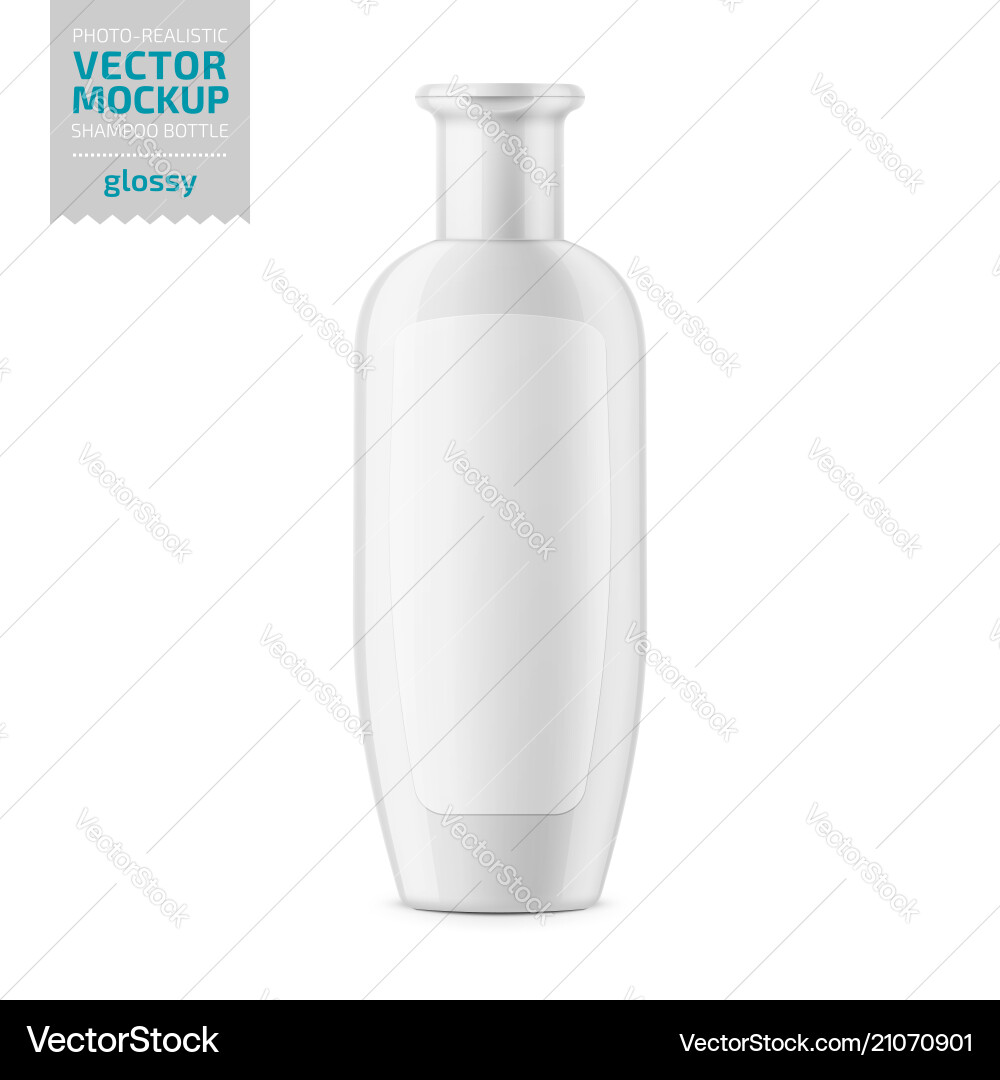 Shampoo bottle template Royalty Free Vector Image