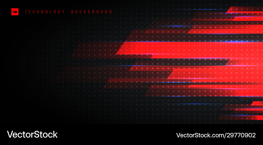 Abstract technology futuristic concept red light Vector Image