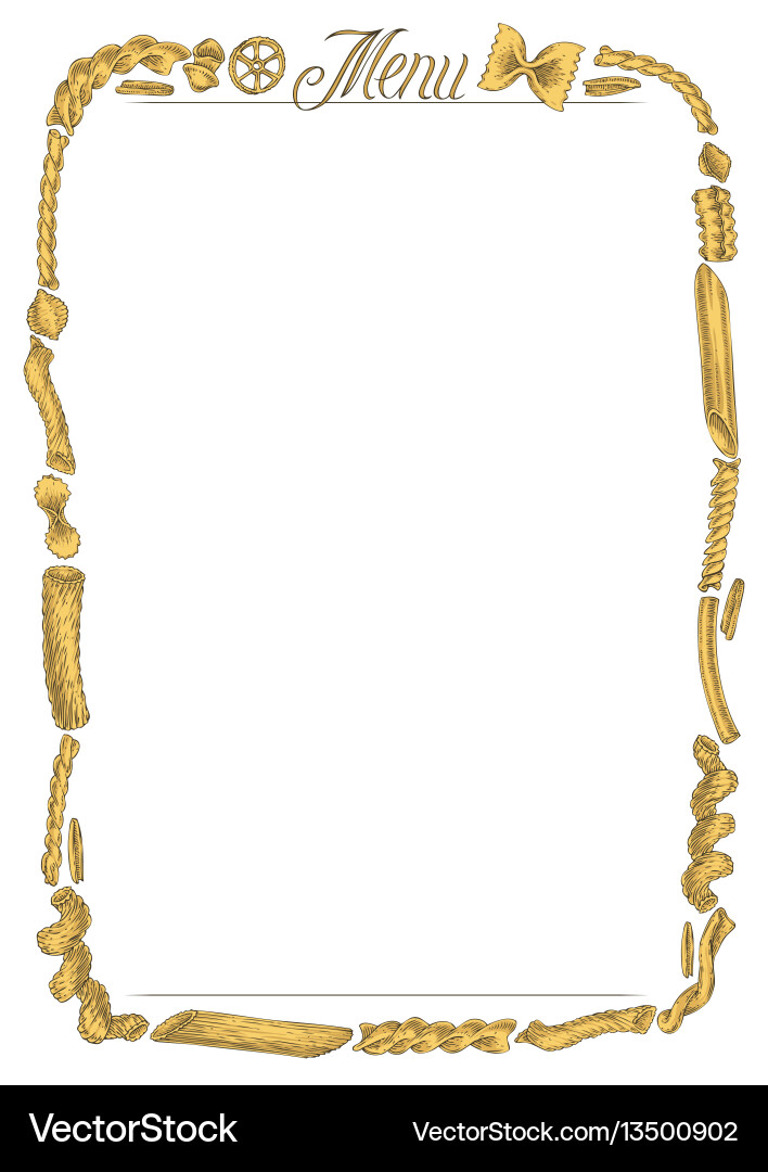 Italian Menu Border