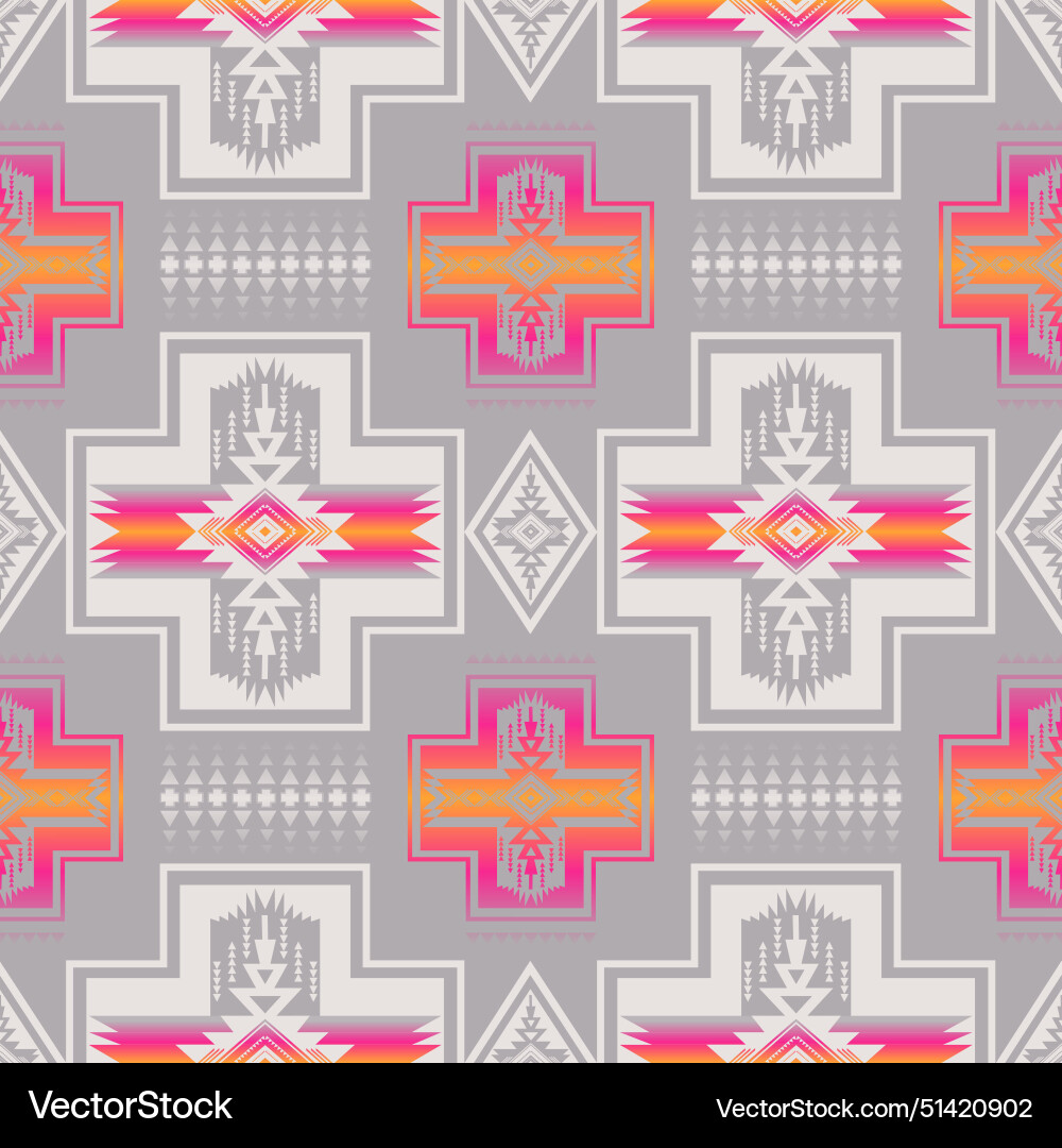 Colorful native american geometric pattern Vector Image