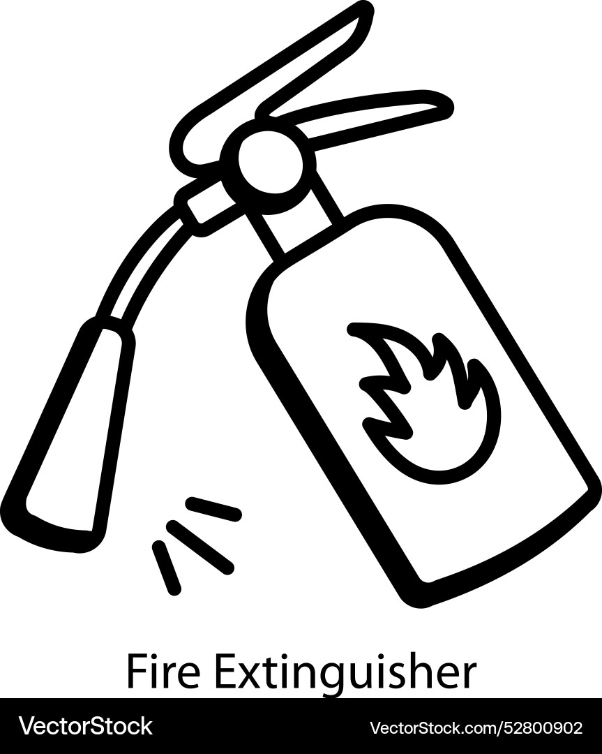 Fire extinguisher Royalty Free Vector Image - VectorStock