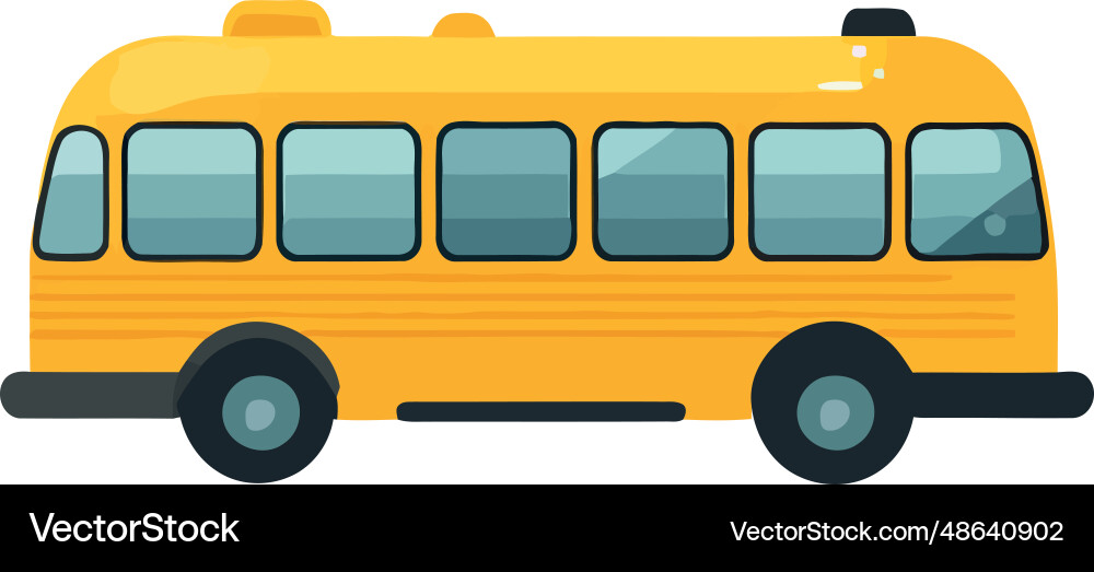Kindergarten bus school classic transport Vector Image