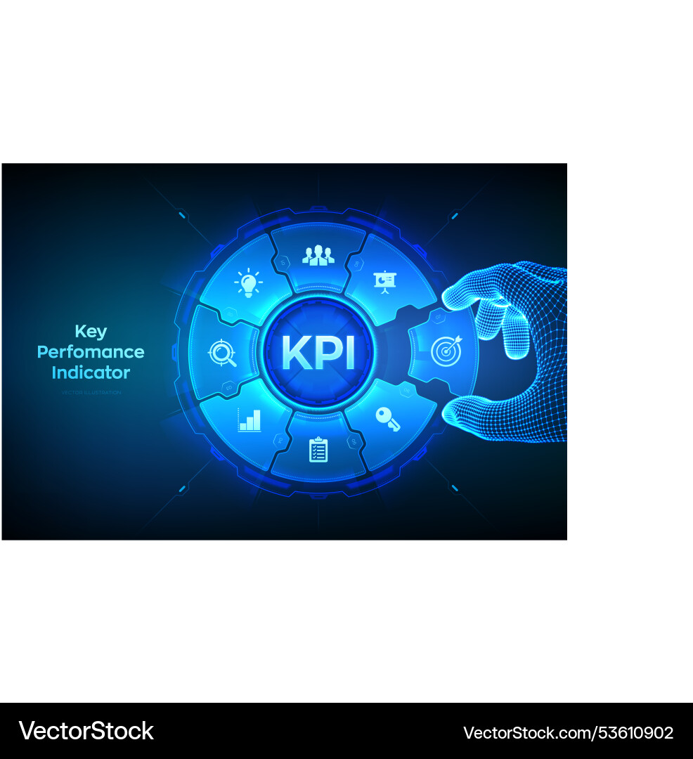 Kpi Key Performance Indicator Business Royalty Free Vector