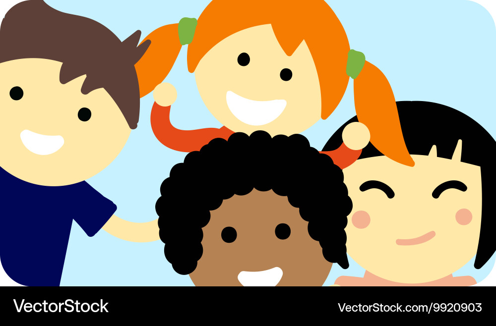 Different kids Royalty Free Vector Image - VectorStock