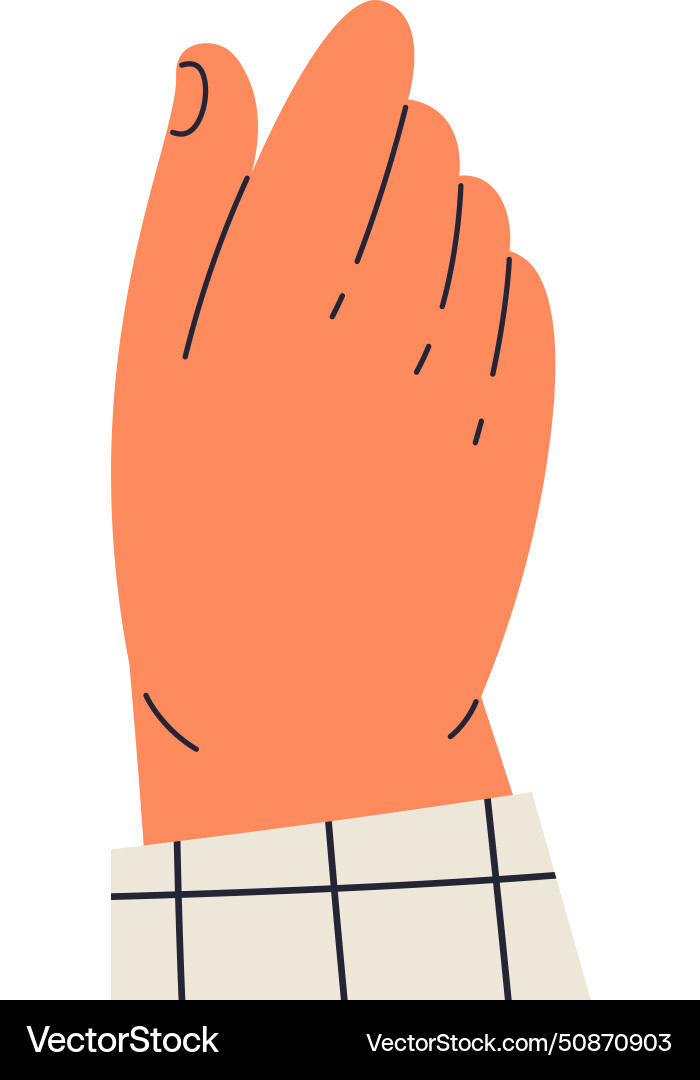 Human hand palm Royalty Free Vector Image - VectorStock