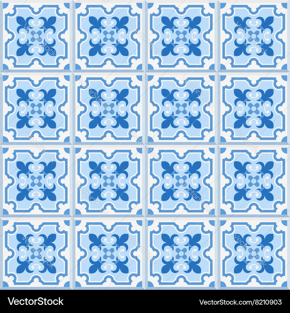 Retro floor tiles pattern Royalty Free Vector Image