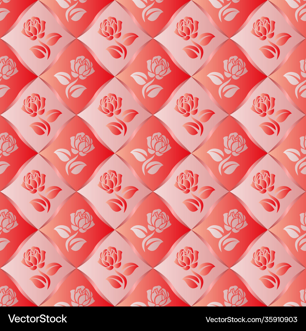 Rose pattern Royalty Free Vector Image - VectorStock