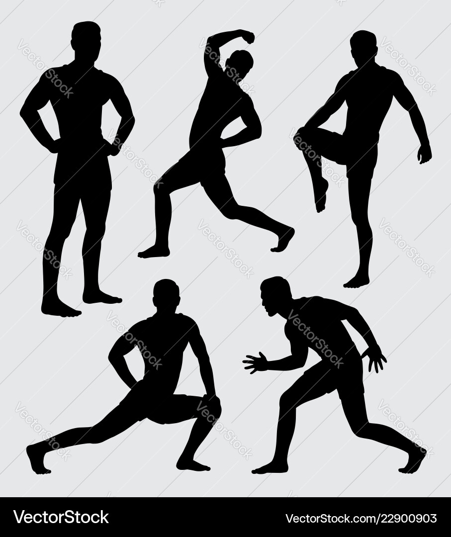 Sporttraining Clipart One Single Line Drawing Of Young Happy Man