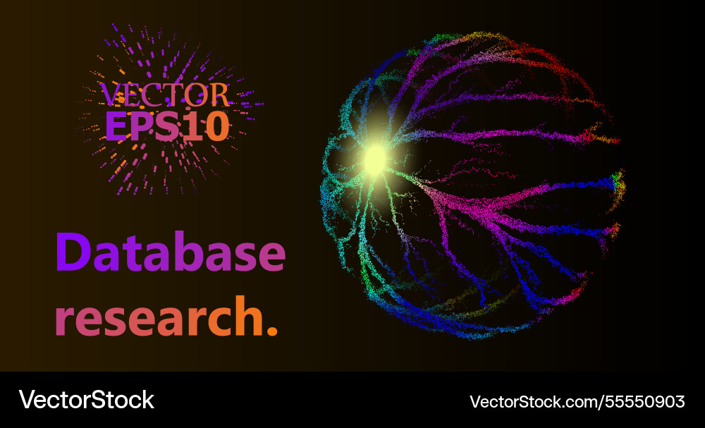 Wave pattern 3d glowing abstract digital Vector Image