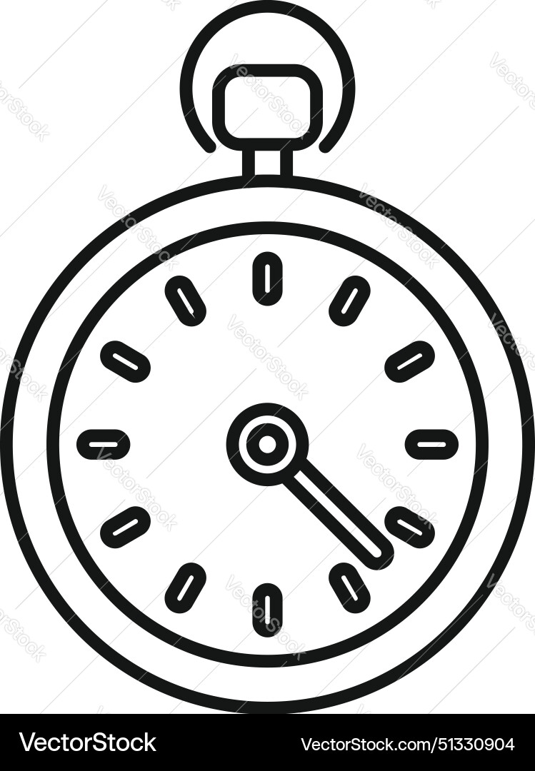 A classic stopwatch Royalty Free Vector Image - VectorStock