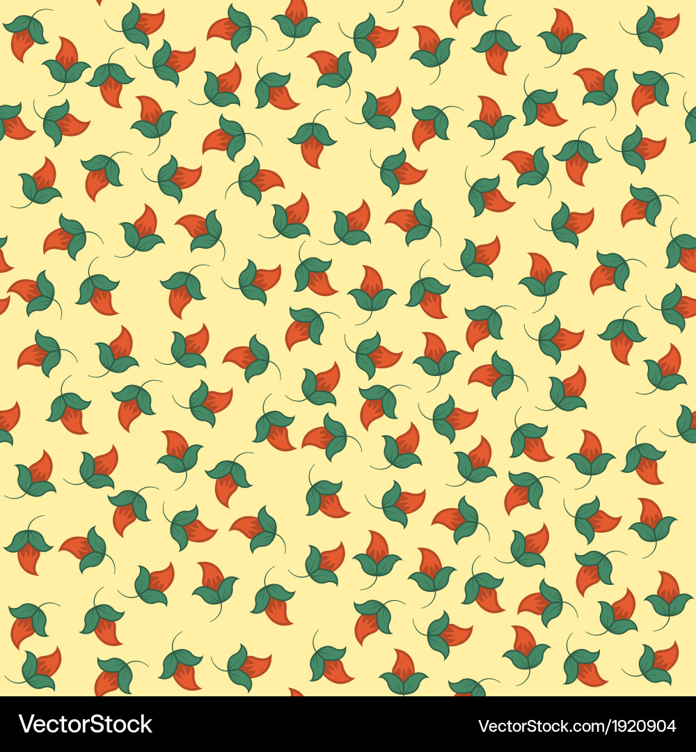 Seamless tiny floral pattern background Royalty Free Vector