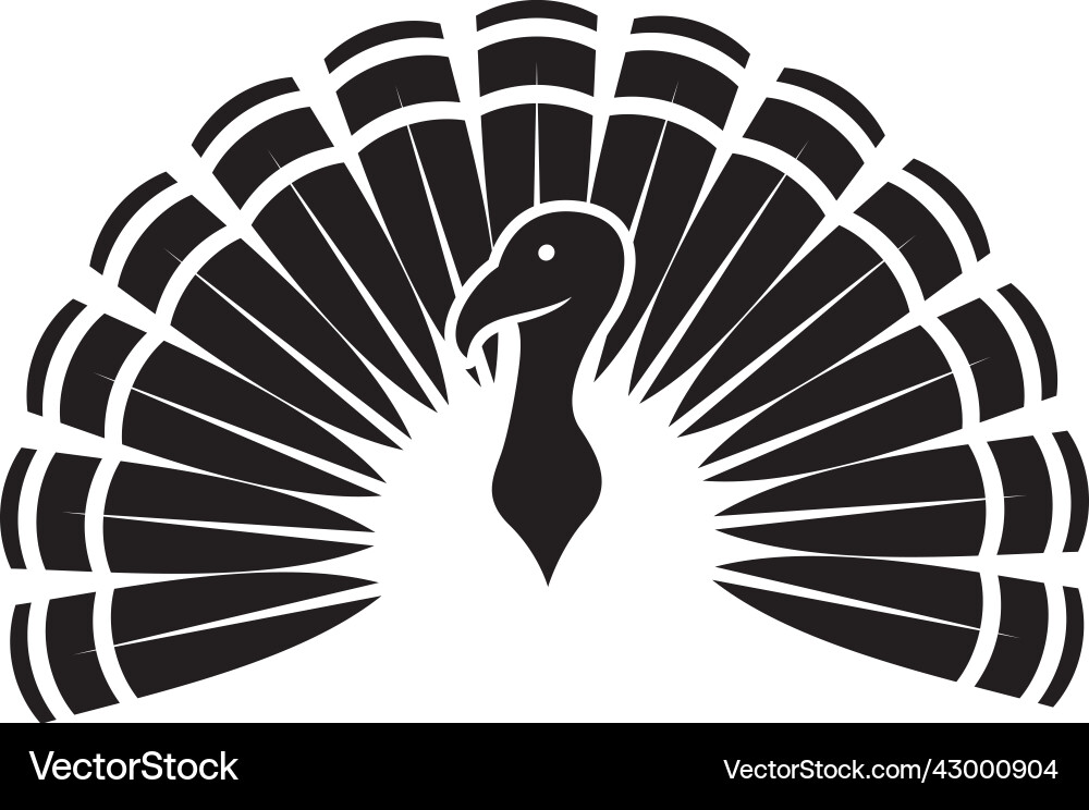 Turkey hunting template Royalty Free Vector Image