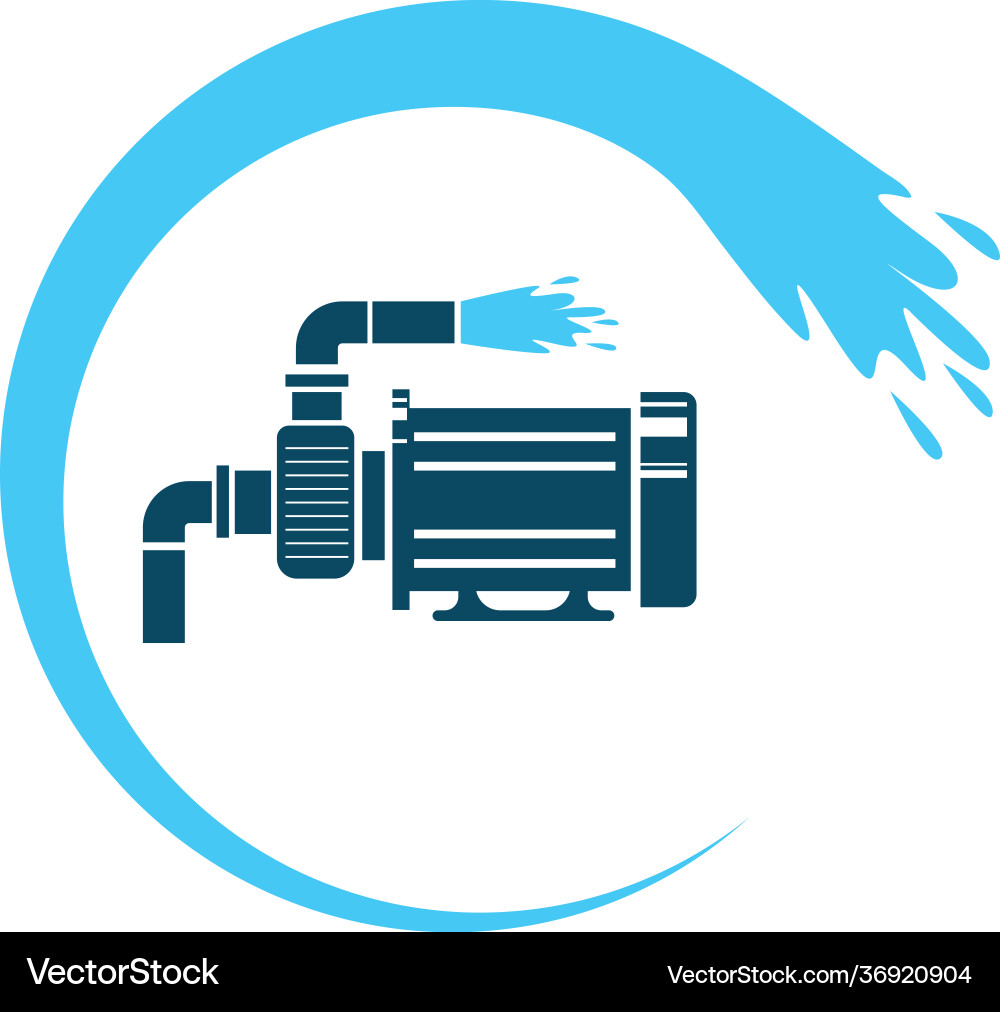 Water Pump Icon Set Royalty Free Vector Image - VectorStock