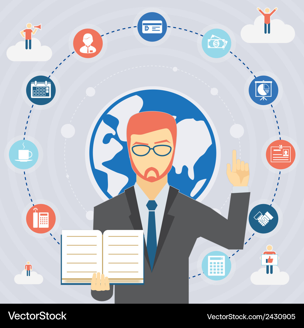 Business rules infographics Royalty Free Vector Image