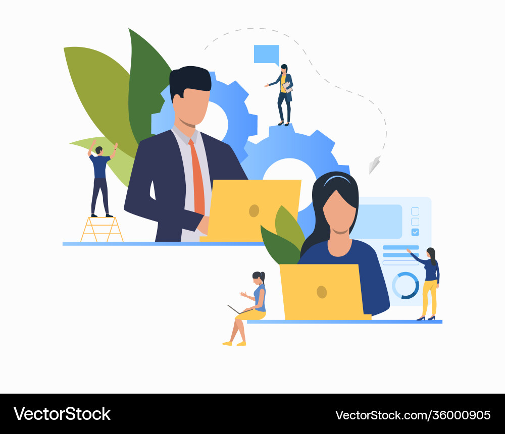 Organization flat icon Royalty Free Vector Image