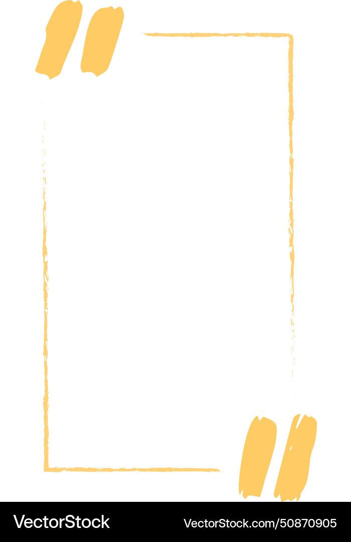 Rectangle quote frame Royalty Free Vector Image