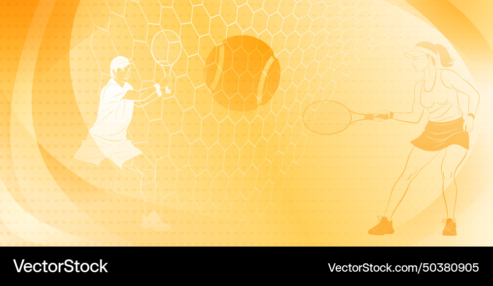 Tennis themed background Royalty Free Vector Image