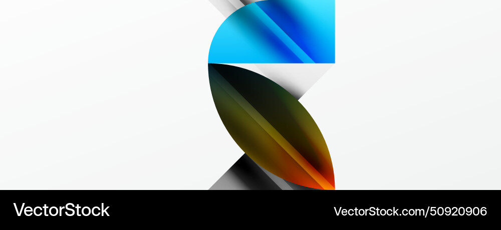 Abstract geometric shapes symbolizing creative Vector Image