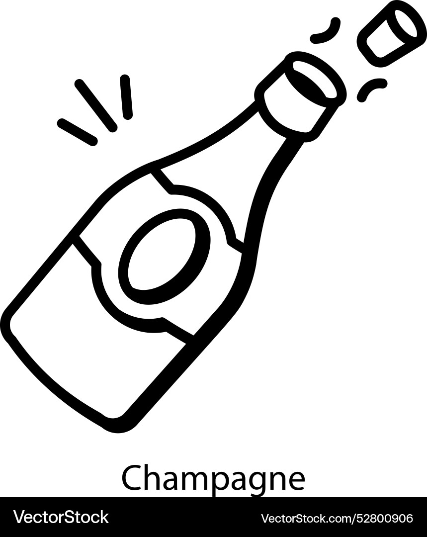 Champagne Royalty Free Vector Image - VectorStock