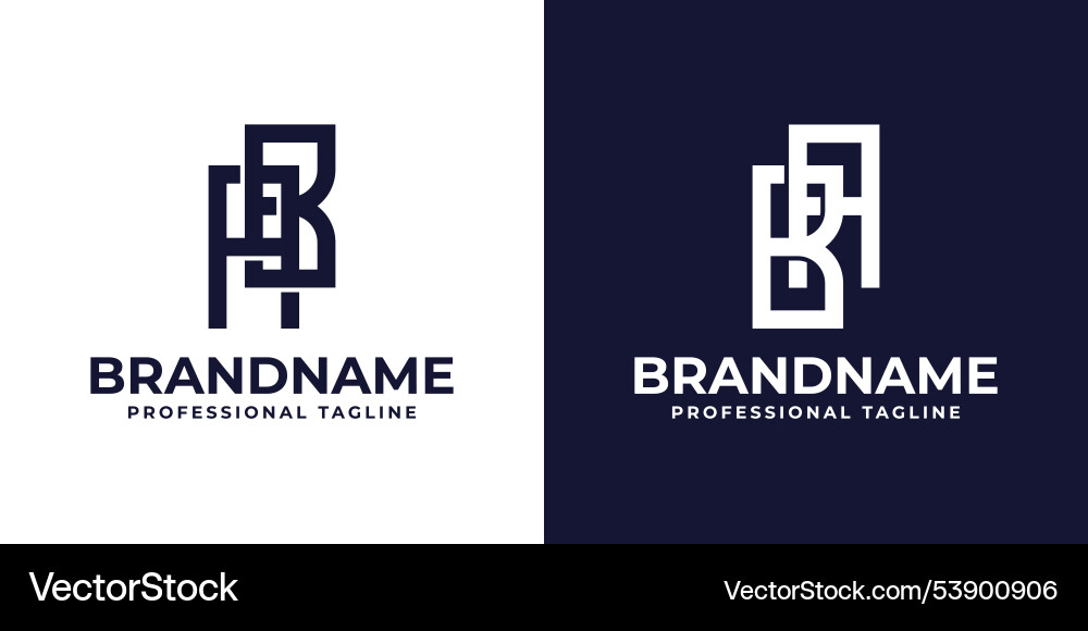 Letters ab and ba monogram logo for business Vector Image